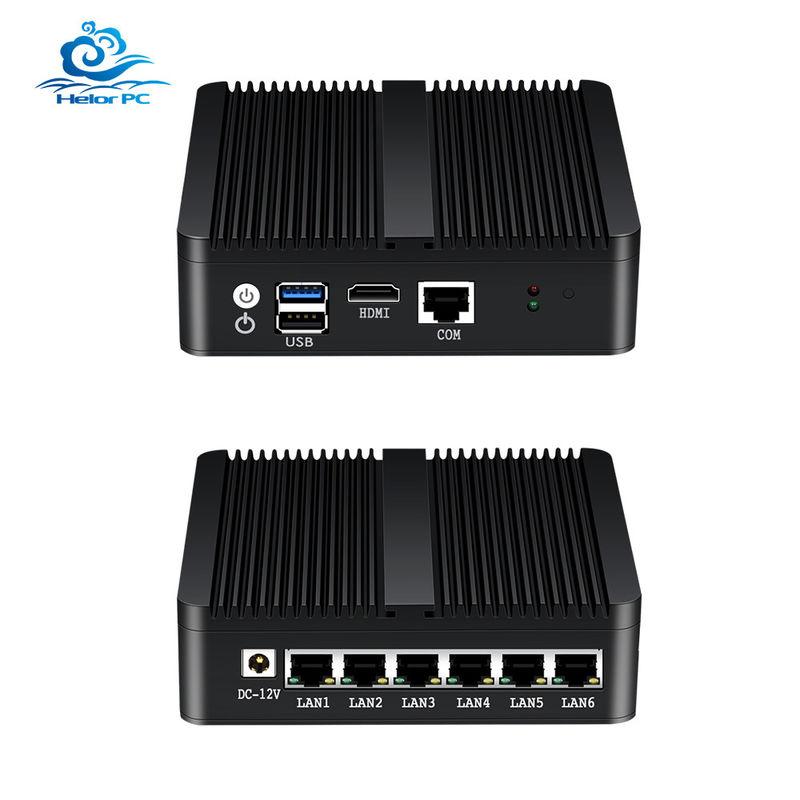 6 Gigabit Ethernet RJ45 J1900 Firewall Router Ubuntu Desktop Router ...