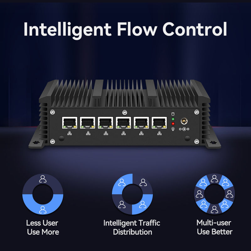 Six LAN Dual COM Soft Router With Intel Core And Celeron Series Processors